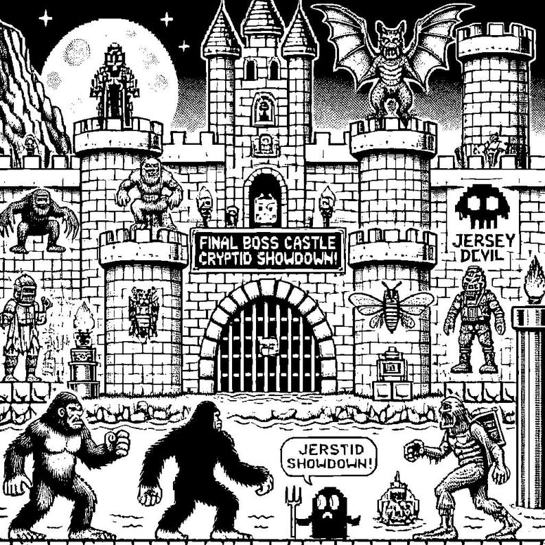 SNES Cryptids Coloring Book | Instant Digital Download | Printable Pdfs ...