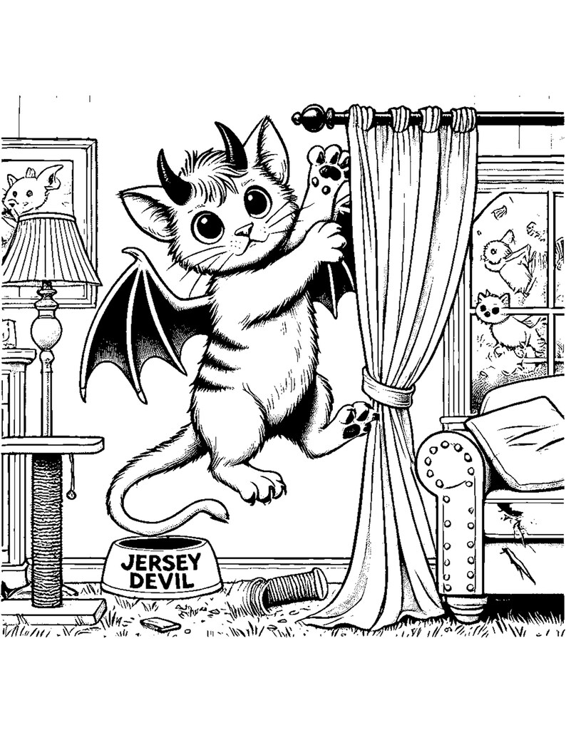 Cryptid Pets Coloring Book | Instant Digital Download | Printable Pdfs ...