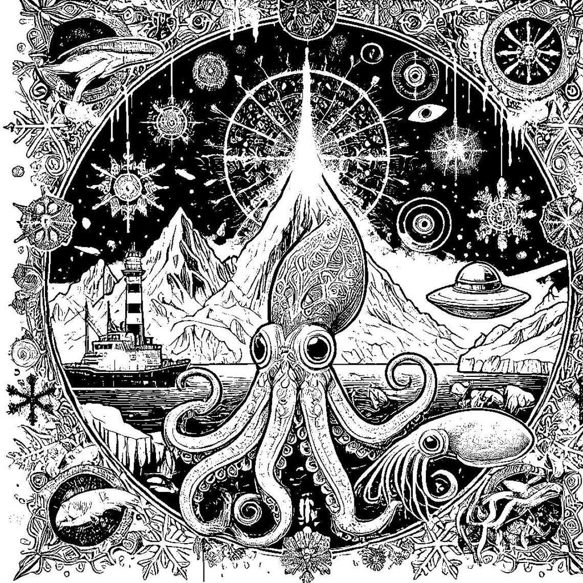 Antarctica Cryptids Coloring Book | Instant Digital Download ...