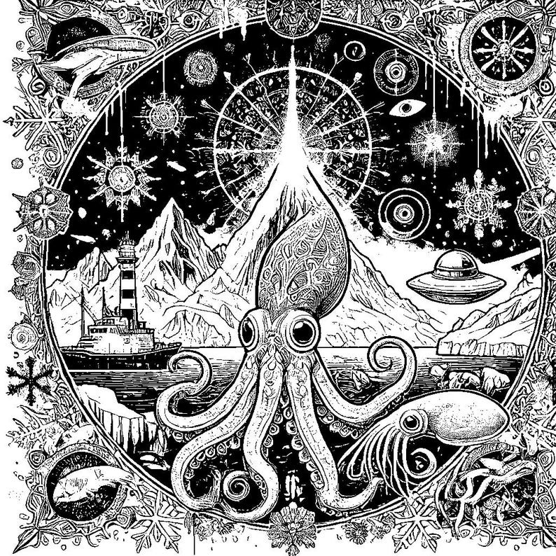 Antarctica Cryptids Coloring Book | Instant Digital Download ...