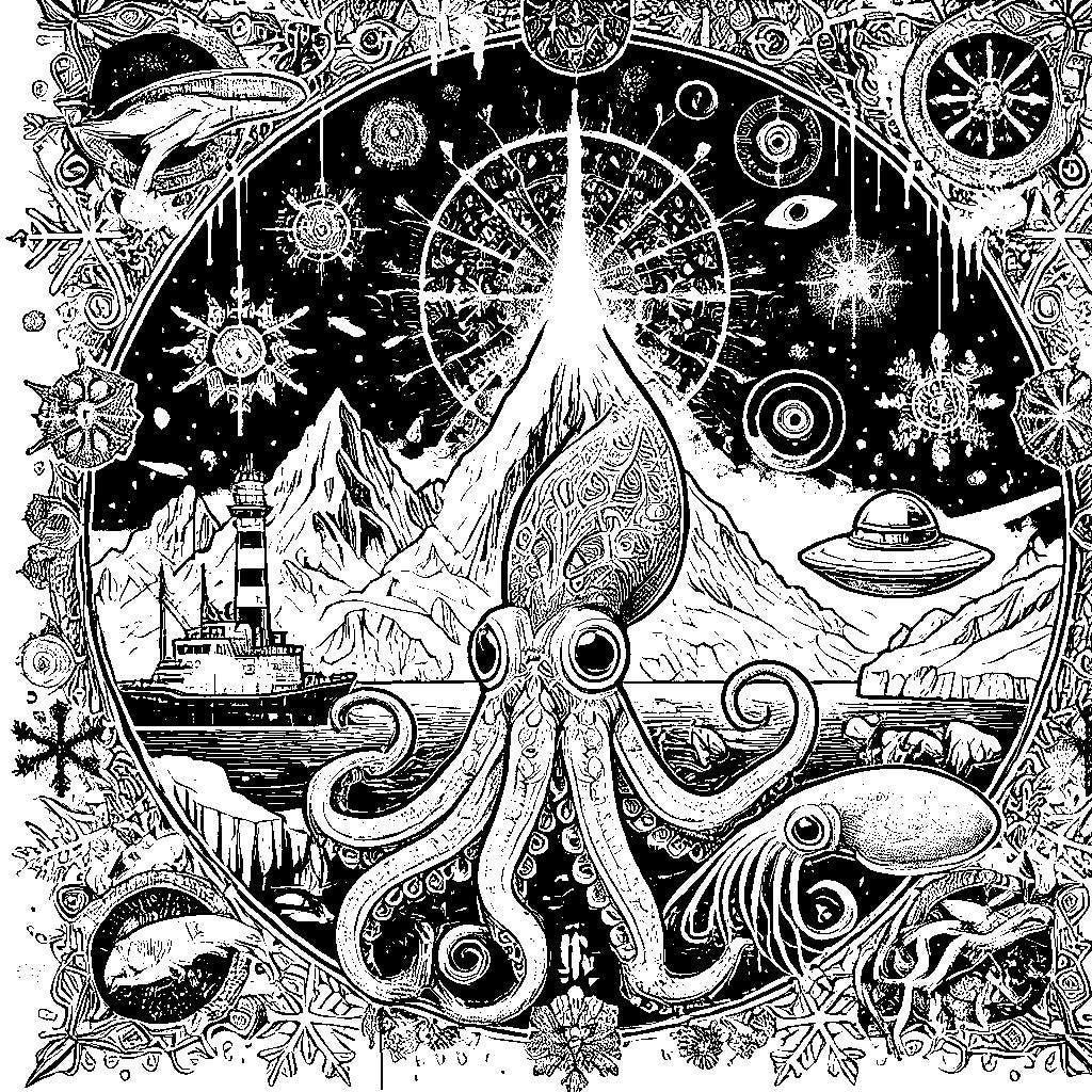 Antarctica Cryptids Coloring Book | Instant Digital Download ...