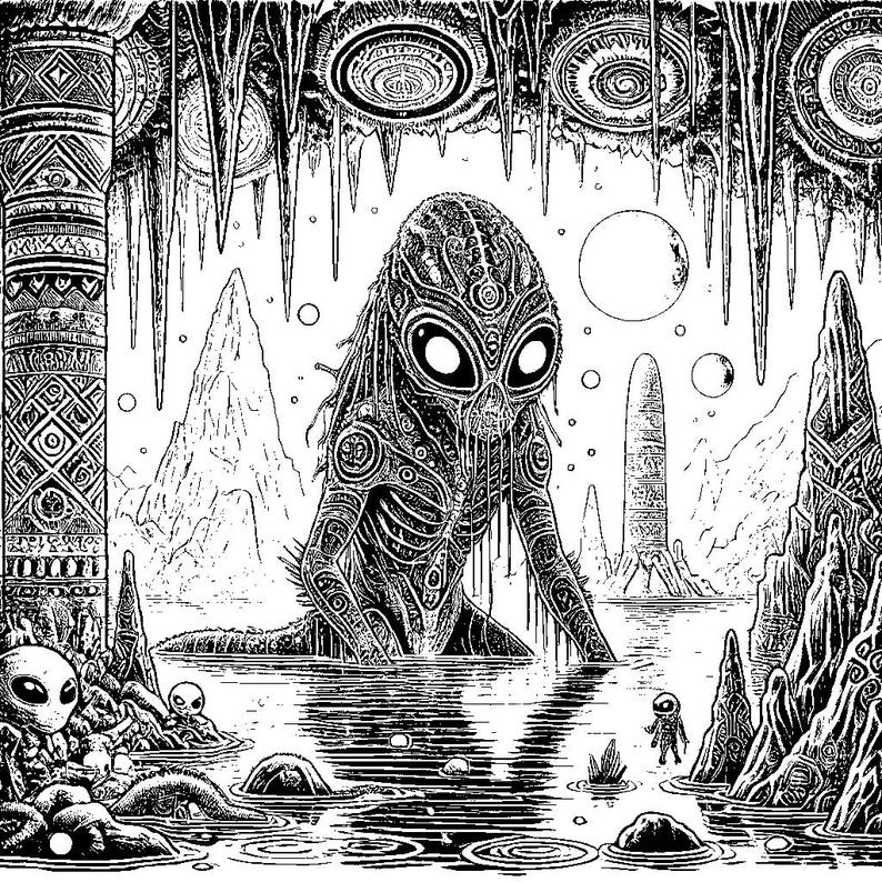 Antarctica Cryptids Coloring Book | Instant Digital Download ...