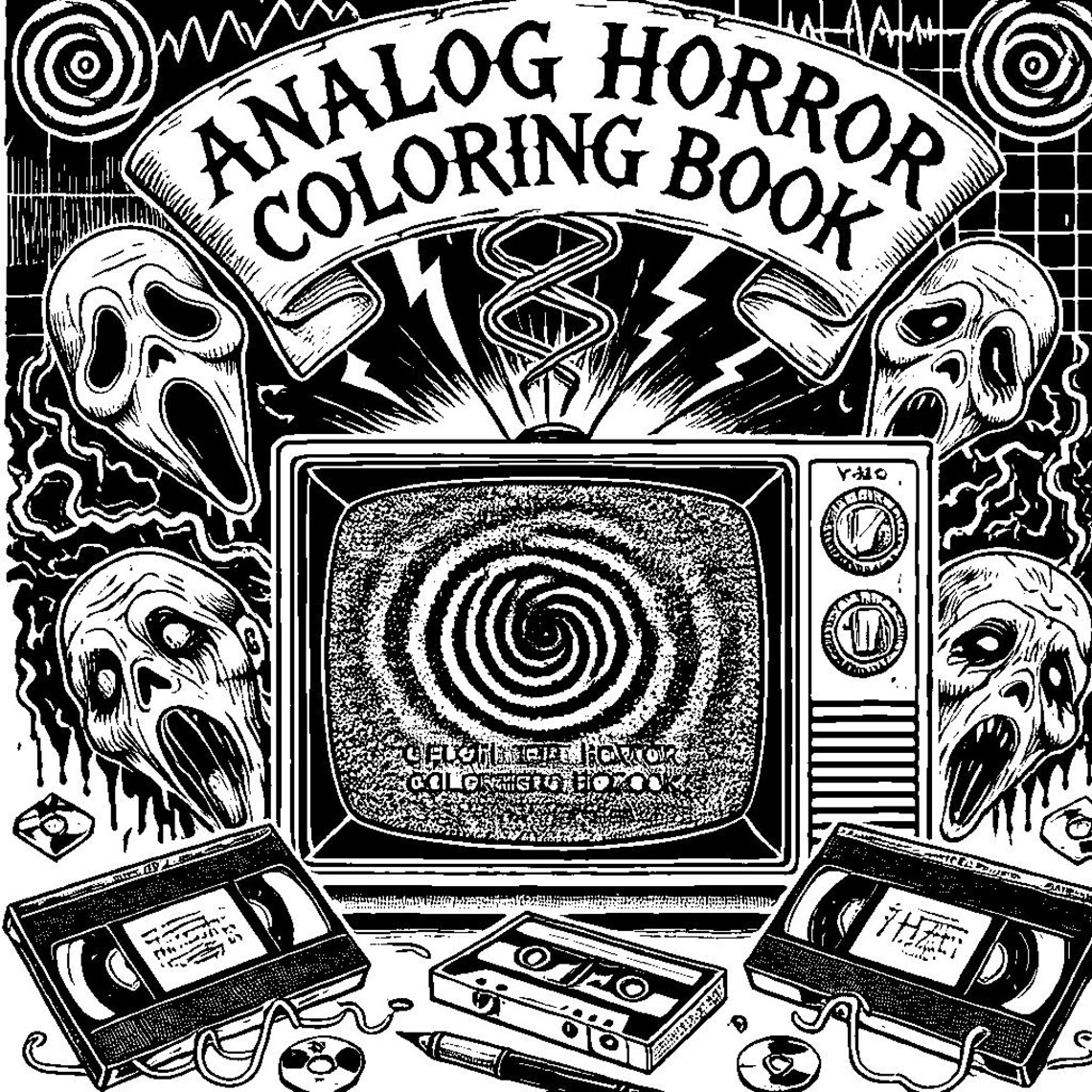 Analog Horror Coloring Book | Instant Digital Download | Printable Pdfs ...