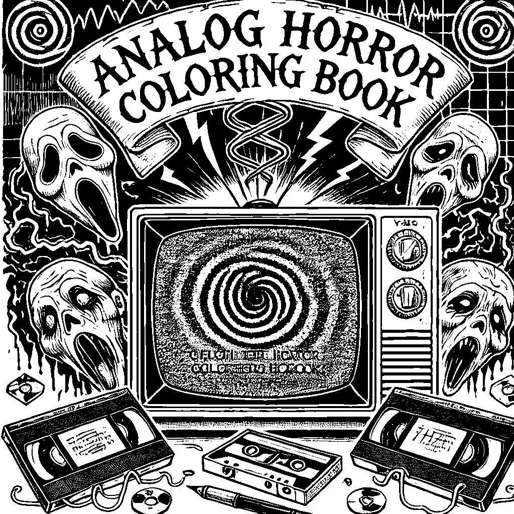 Analog Horror Coloring Book | Instant Digital Download | Printable Pdfs ...