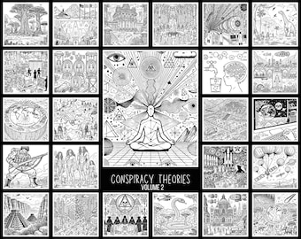 Cryptid Creatures Coloring Book | Instant Digital Download | Printable ...