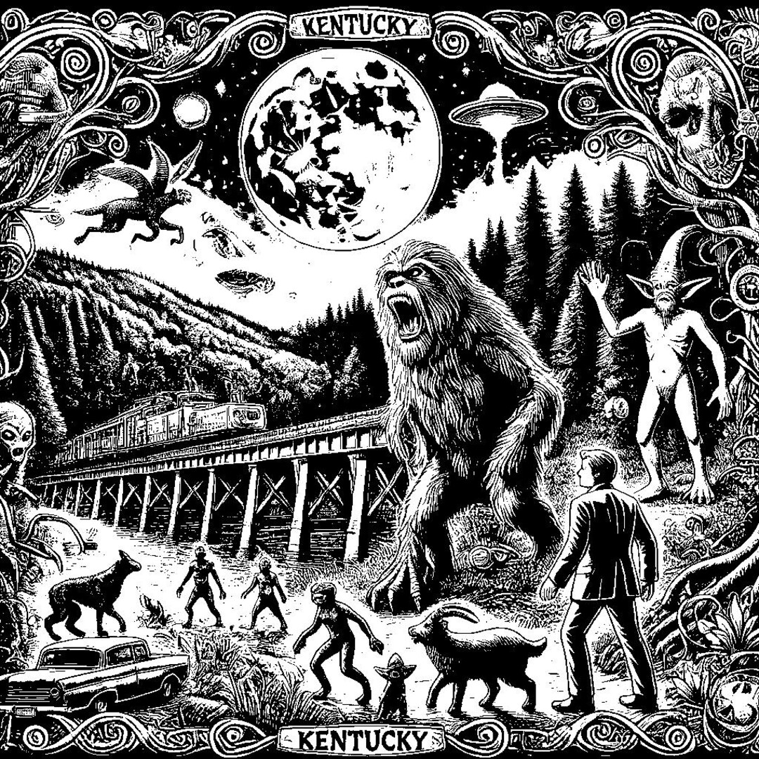 Kentucky Cryptids Coloring Book | Instant Digital Download | Printable ...