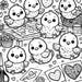 Chicken Valentine's Day Coloring Book | Printable PDF - Etsy