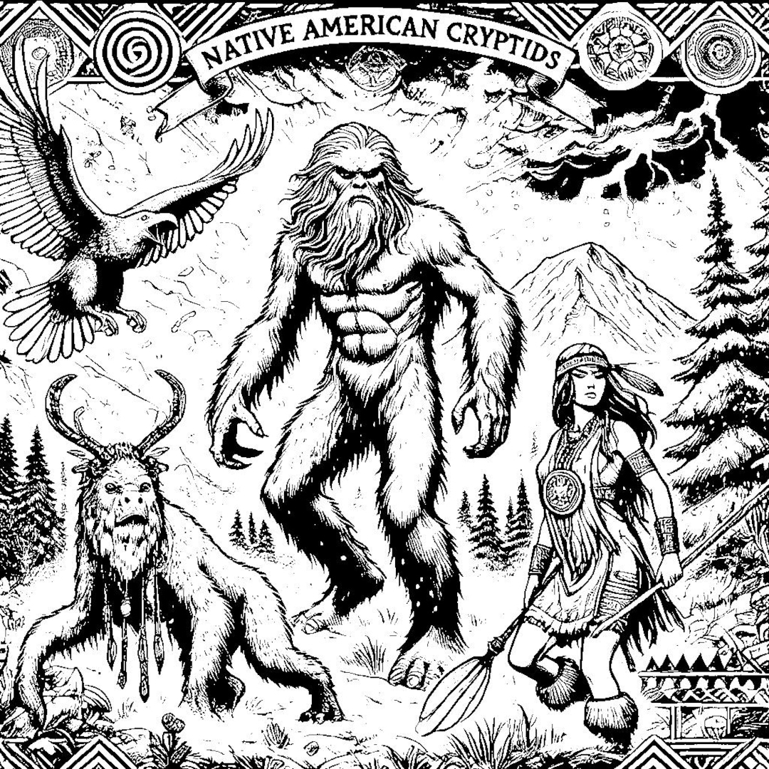 Native American Cryptids Coloring Book | Instant Digital Download ...