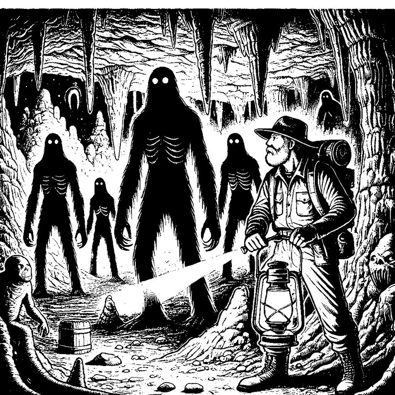 Mammoth Cave Cryptids Coloring Book | Instant Digital Download ...