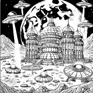 Moon Conspiracies Coloring Book | Instant Digital Download | Printable ...