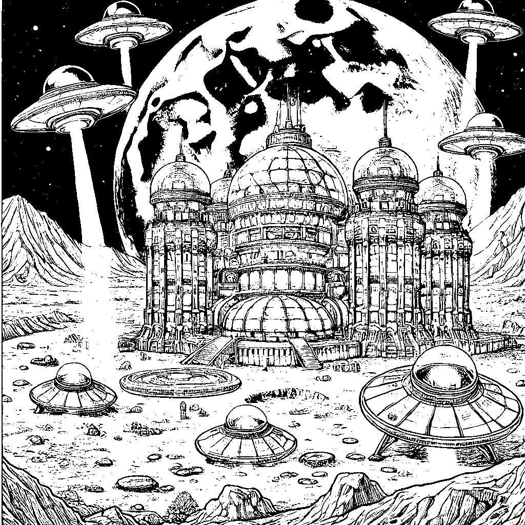 Moon Conspiracies Coloring Book | Instant Digital Download | Printable ...