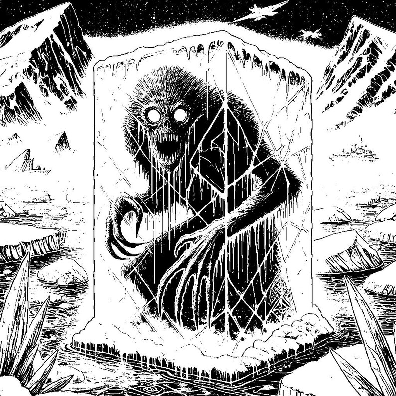 Antarctica Cryptids Coloring Book | Instant Digital Download ...
