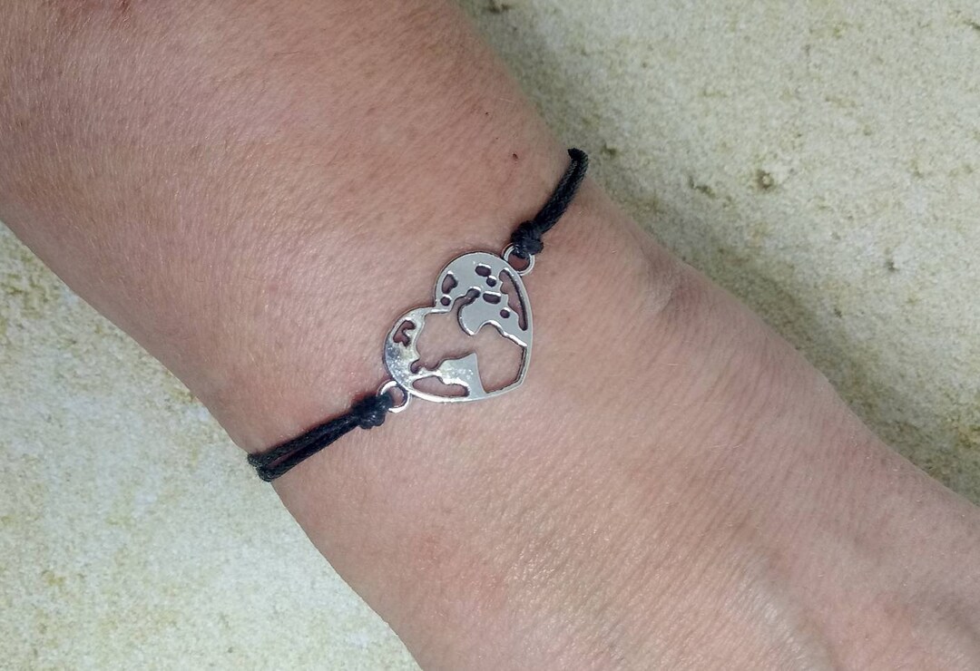 Best Friends Long Distance Bracelets, Across the Miles Bracelet, Heart ...