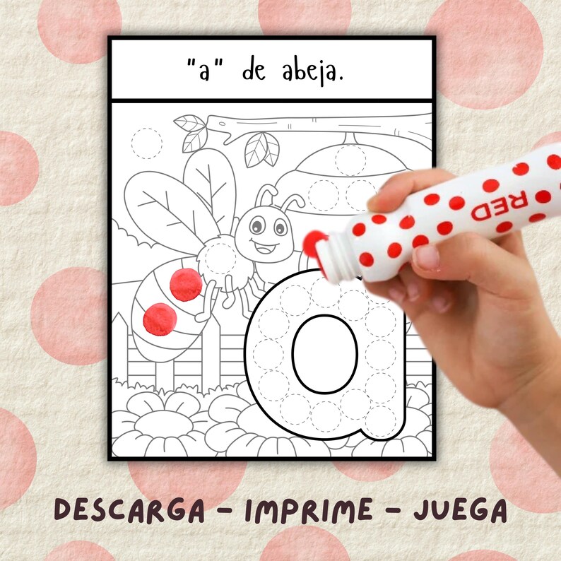 Spanish Vowel Worksheets - Dot Marker Printable Coloring Pages ...