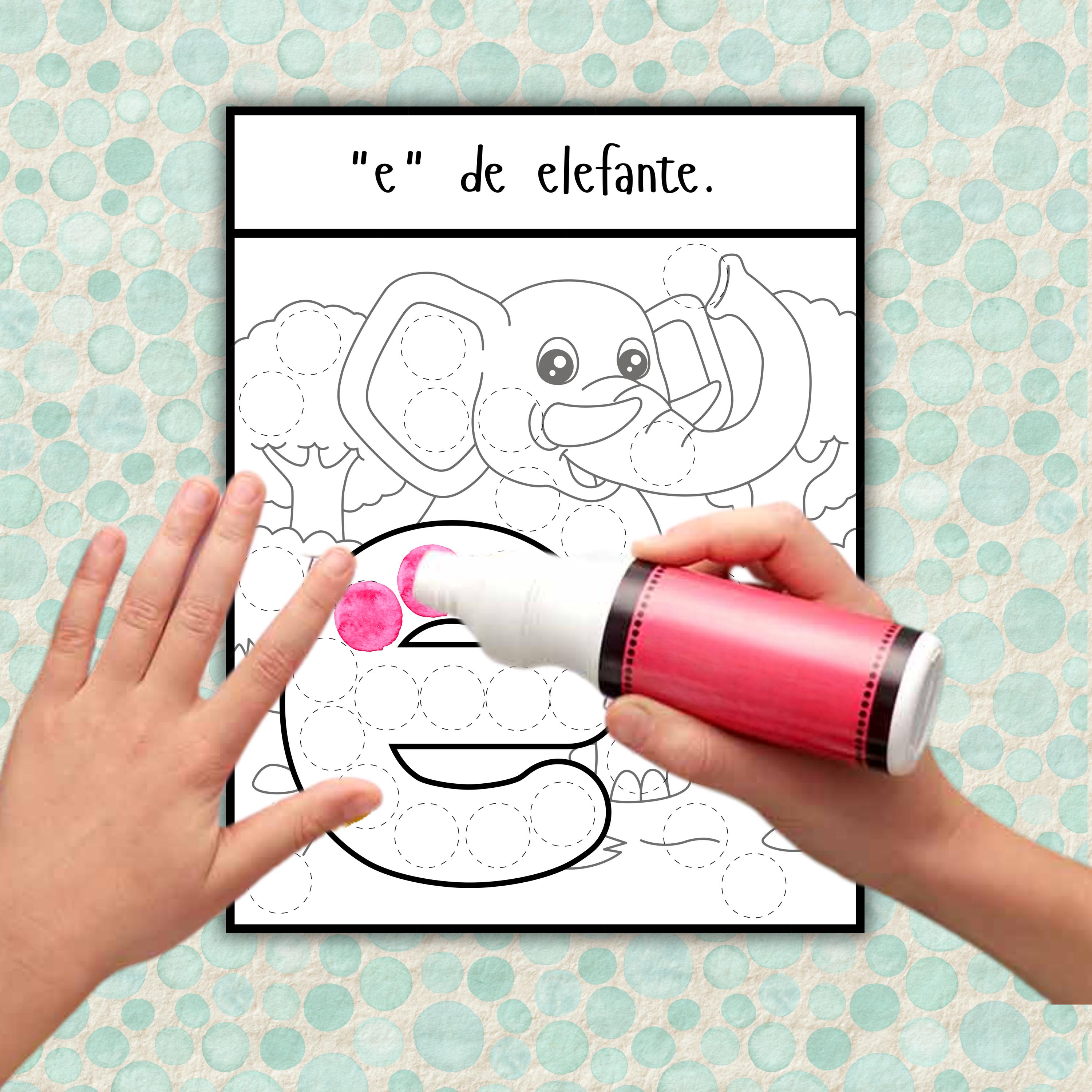 Spanish Vowel Worksheets - Dot Marker Printable Coloring Pages ...