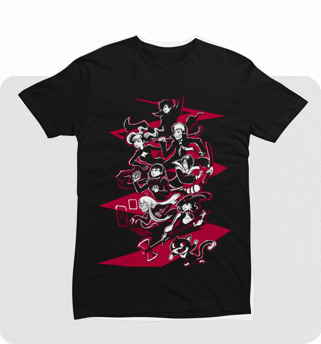 Persona 5 T-shirt , Unisex Shin Megami Tensei, Persona 5 Gift, Gaming ...