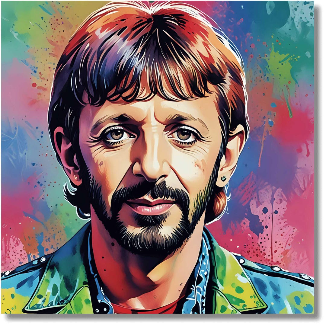 Beatles Pop Art Ringo Starr - Etsy