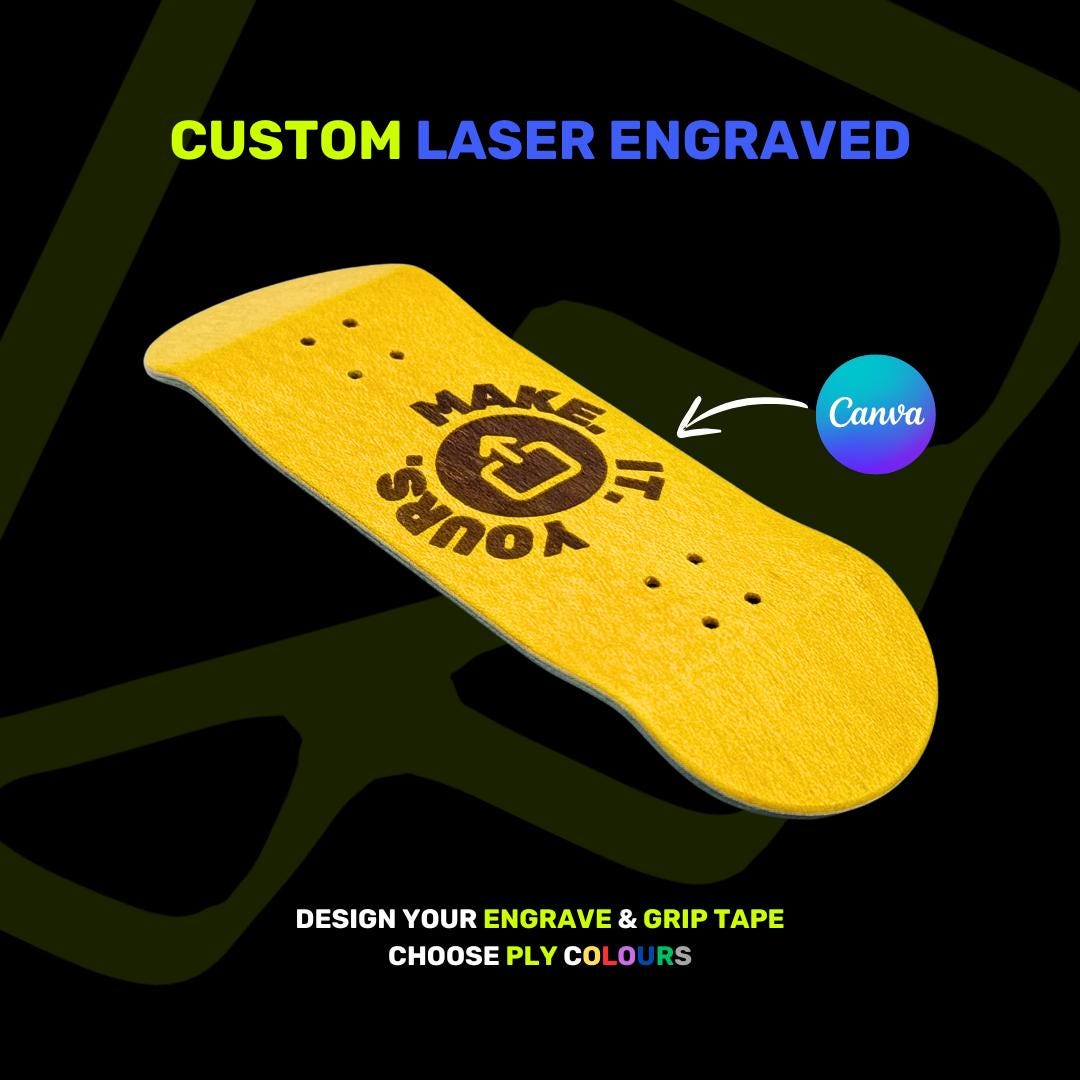 Custom Engraved Fingerboard Deck - Etsy