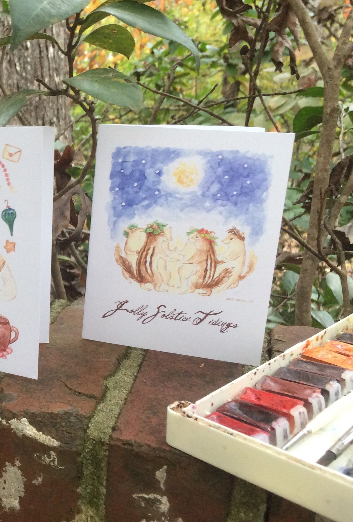 Happy Winter Solstice Printable Holiday Card DIY PDF - Etsy