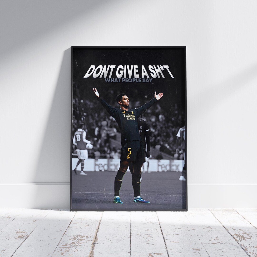 Jude Bellingham Poster Motivational Poster Football Wall Art for Fans ...