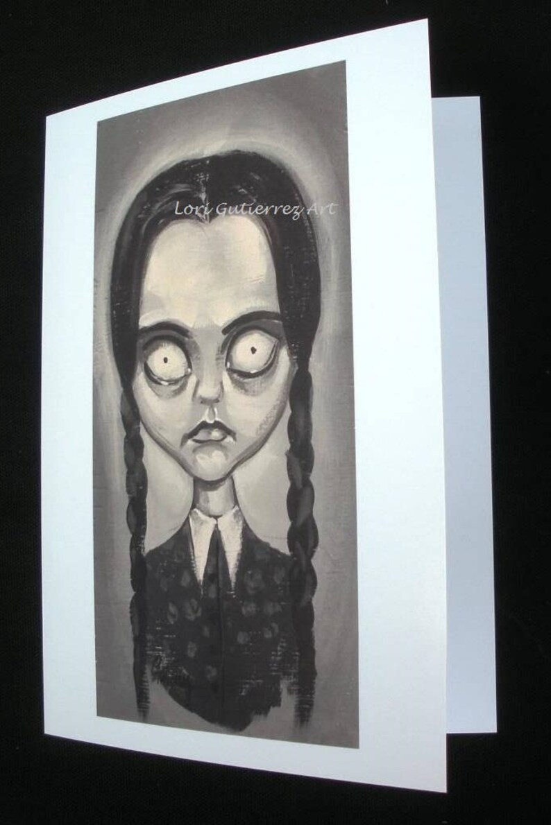 Addams Family wednesday Greeting Card Lori - Etsy