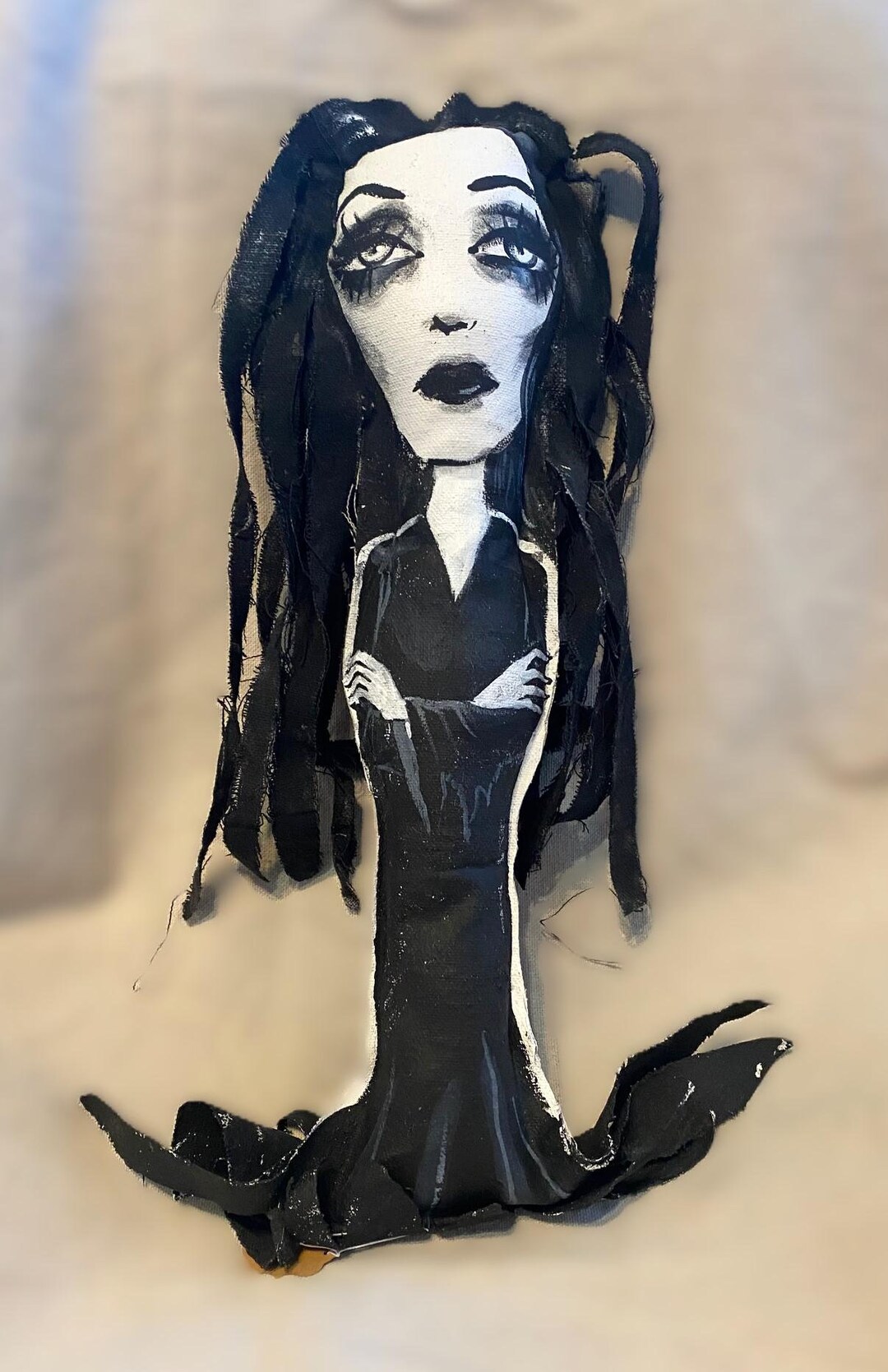Morticia Addams Doll, OOAK Hand-made Art by Lori Gutierrez! - Etsy