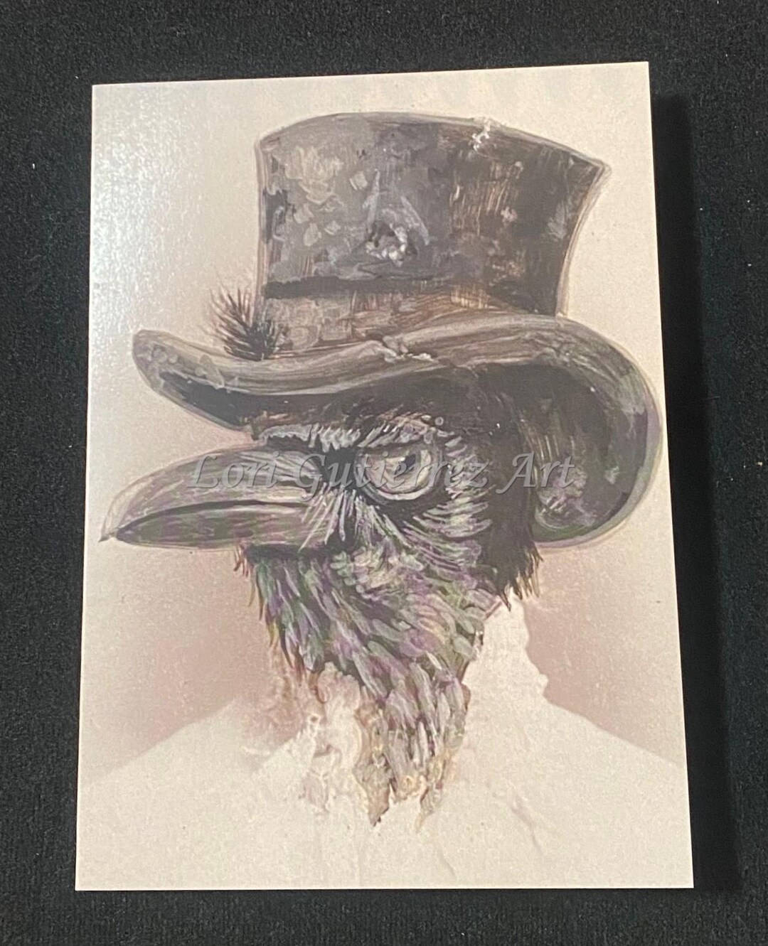 Greeting Card "raven With Hat" - Wonderful Halloween Art by Lori ...