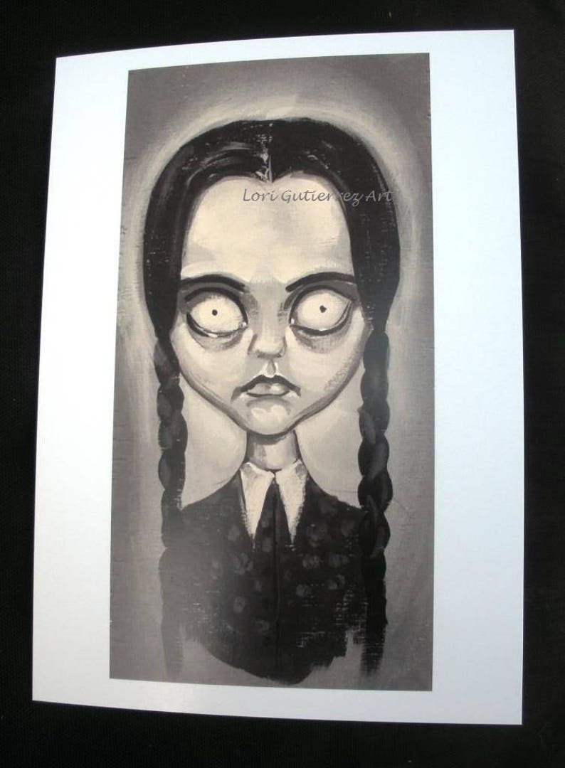 Addams Family wednesday Greeting Card Lori - Etsy