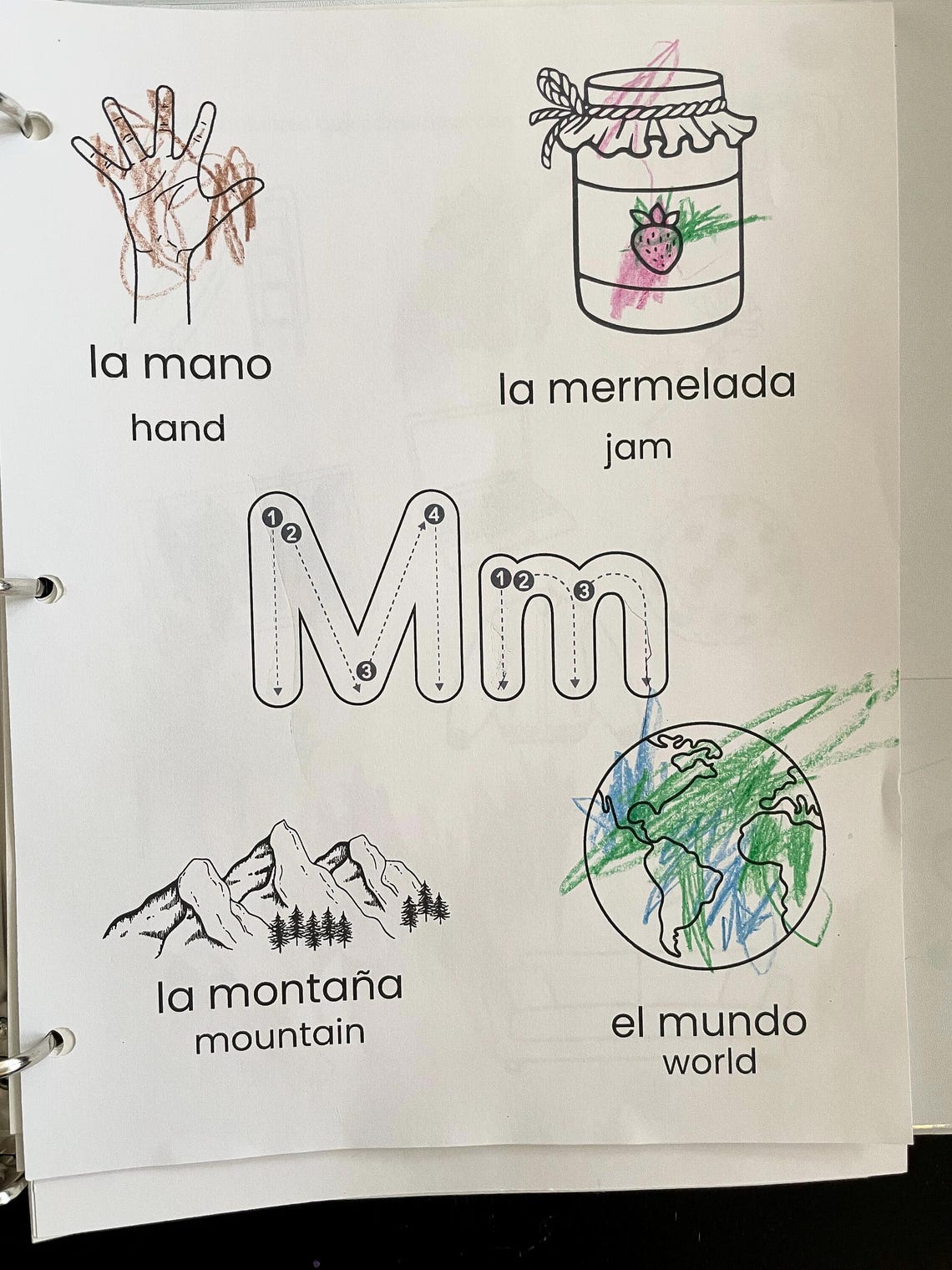 Letter M Spanish Phonics / Tracing / Letter Recognition / Fine Motor ...