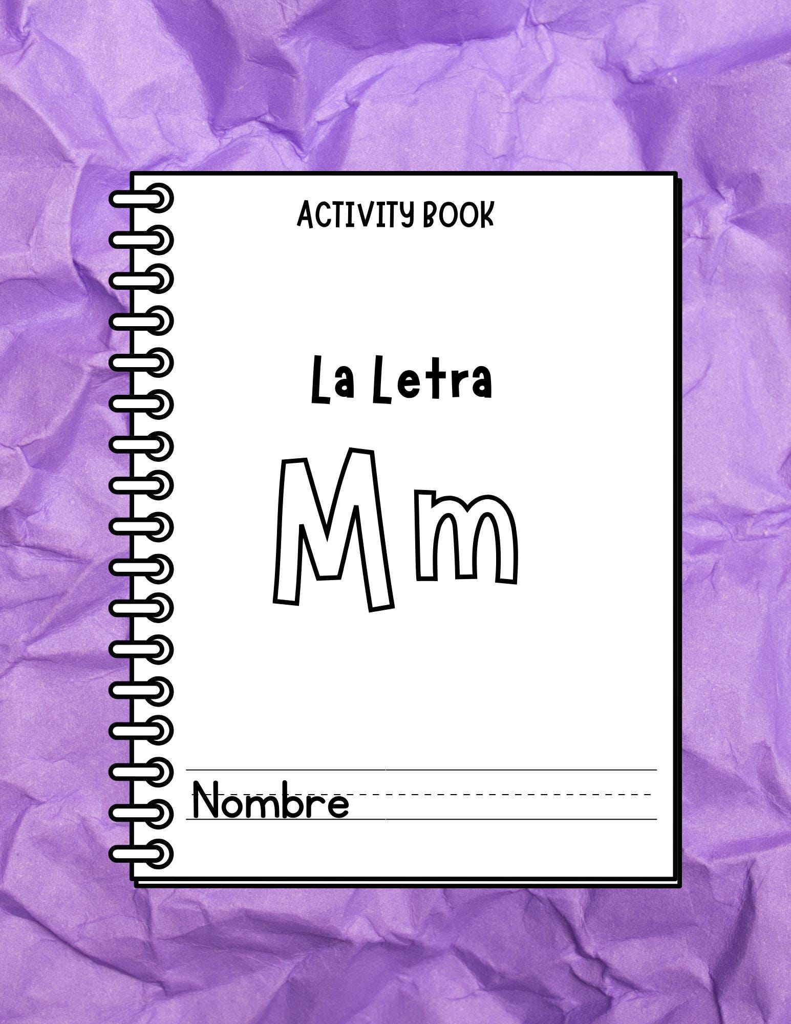 Letter M Spanish Phonics / Tracing / Letter Recognition / Fine Motor ...