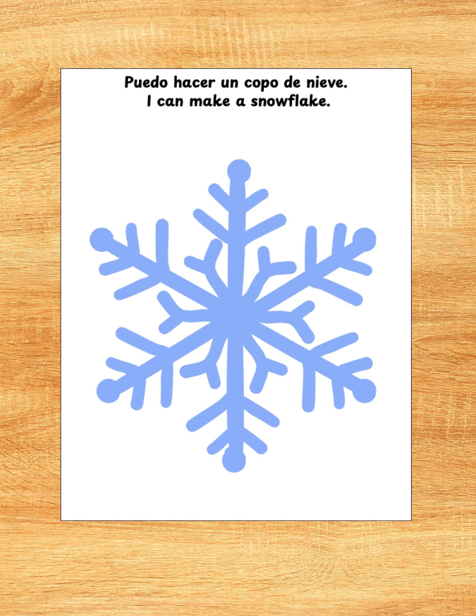 Winter Play-dough Mats/ Spanish Classroom/ Spanish Homeschool ...