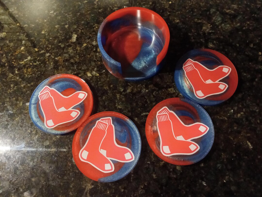 MLB Coasters Boston Red Sox - Etsy