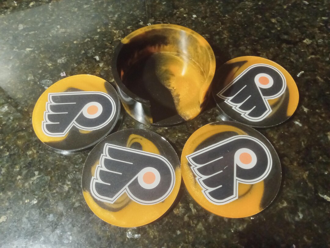 NHL Coasters Philadelphia Flyers - Etsy