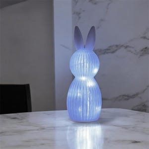 3d-printed Light-up Bunny Easter Decoration - Glowing Spring Home Decor ...