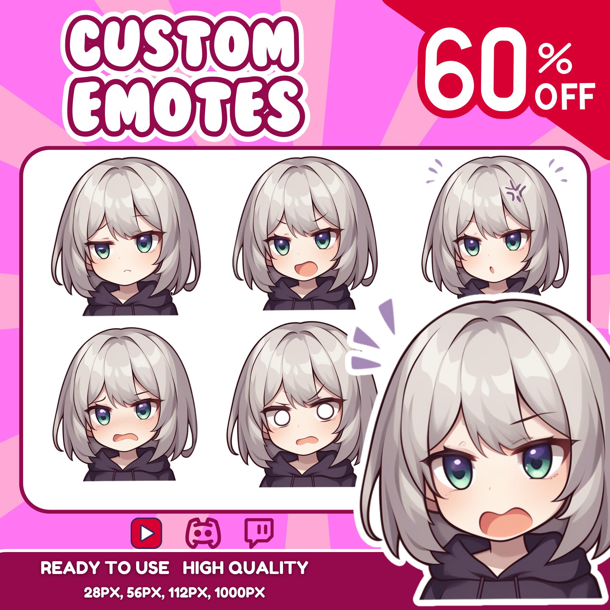 Custom Twitch Emotes Animated Emotes Twitch Emote for Streamer YCH ...