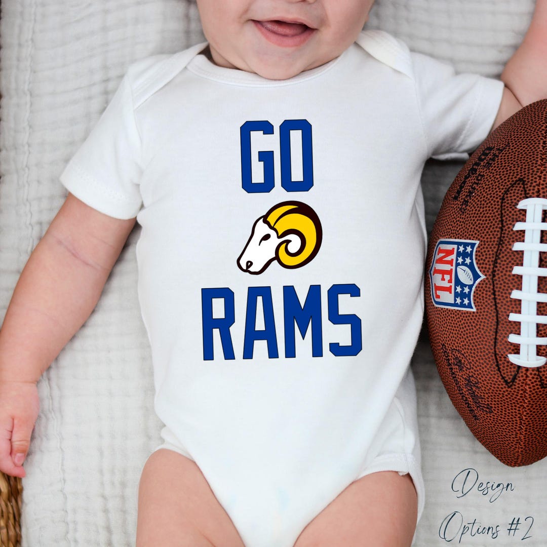 Baby Rams Fan Onesie, LA Rams, Game Day Apparel, Go Rams Outfit ...