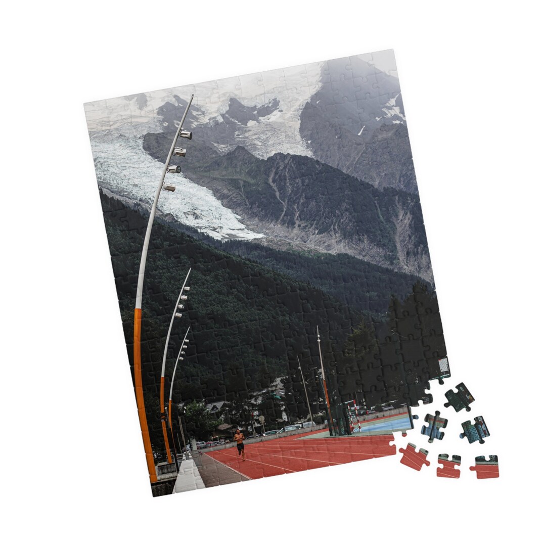 Chamonix Mont Blanc Running Track Puzzle, Alpine Scenic Jigsaw, 110/252 ...