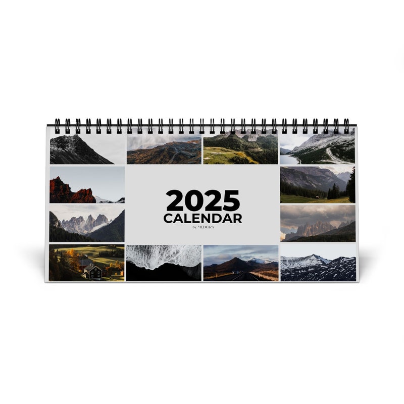 2025 Spiral Desk Calendar - Etsy