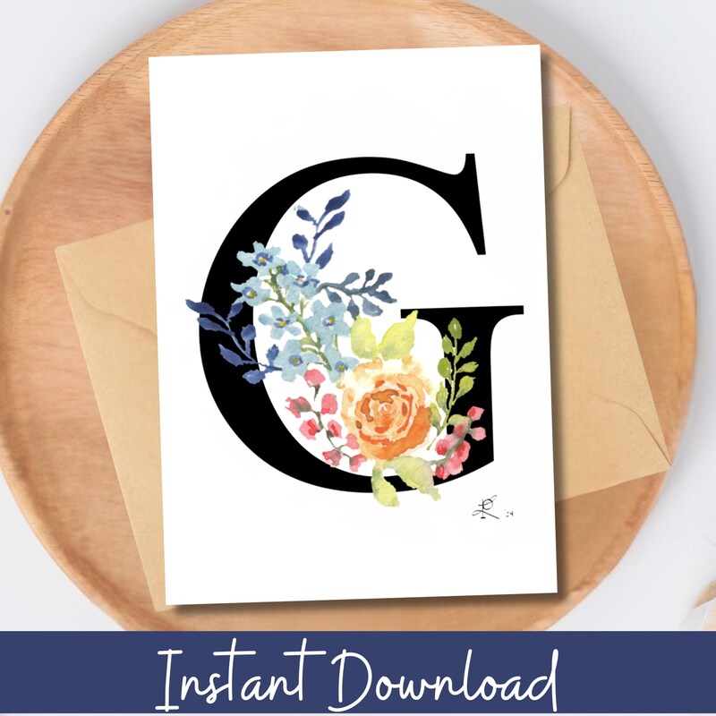 G Monogram - Etsy