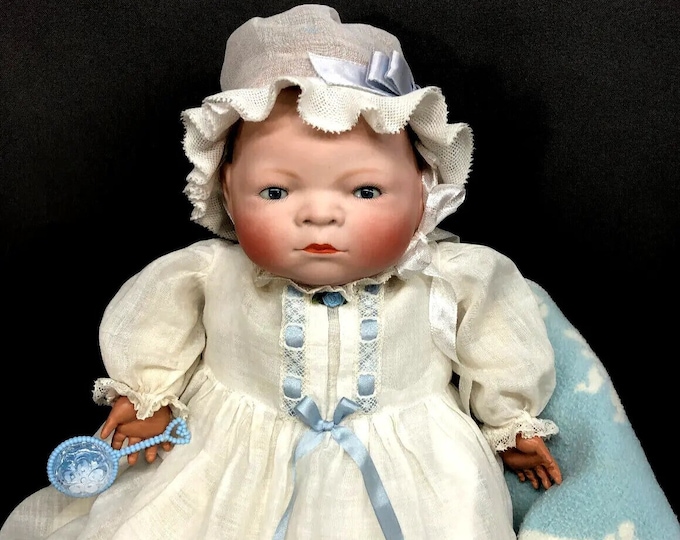 IT'S A BOY! - C.1922 Exceptional Bye-lo Baby With Chair and Props ...