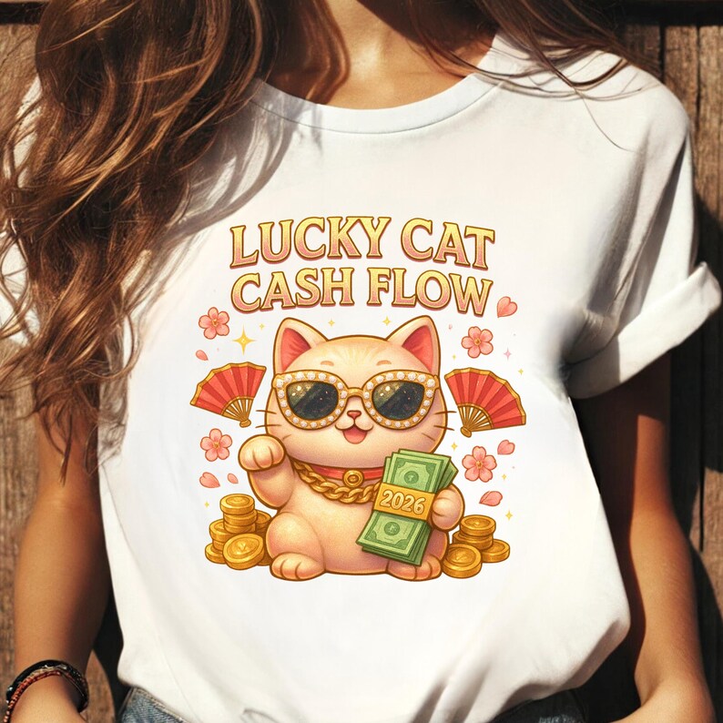 2026 New Year Lucky Cat Cash Flow, Year of Cha-ching, Wealth ...
