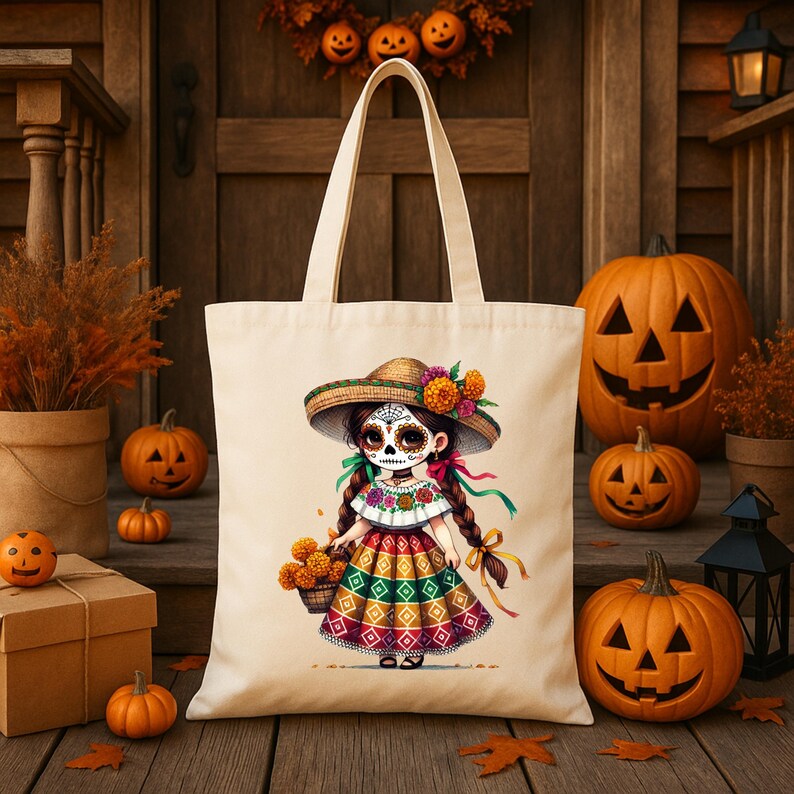 La Catrina Chibi PNG | Day of the Dead Sugar Skull (digital Download ...