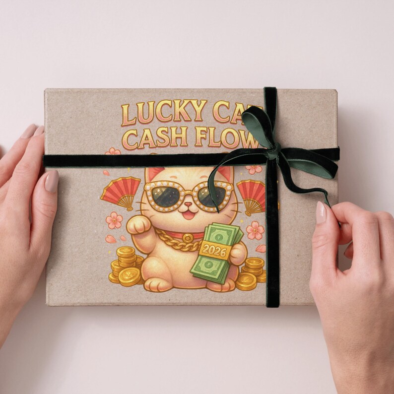 2026 New Year Lucky Cat Cash Flow, Year of Cha-ching, Wealth ...