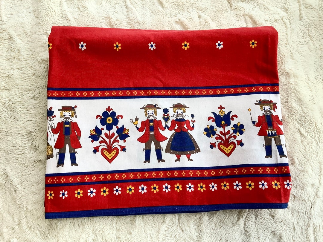 Kolf Austria Vintage Folk Art Country Farm Rectangular Rectangle ...
