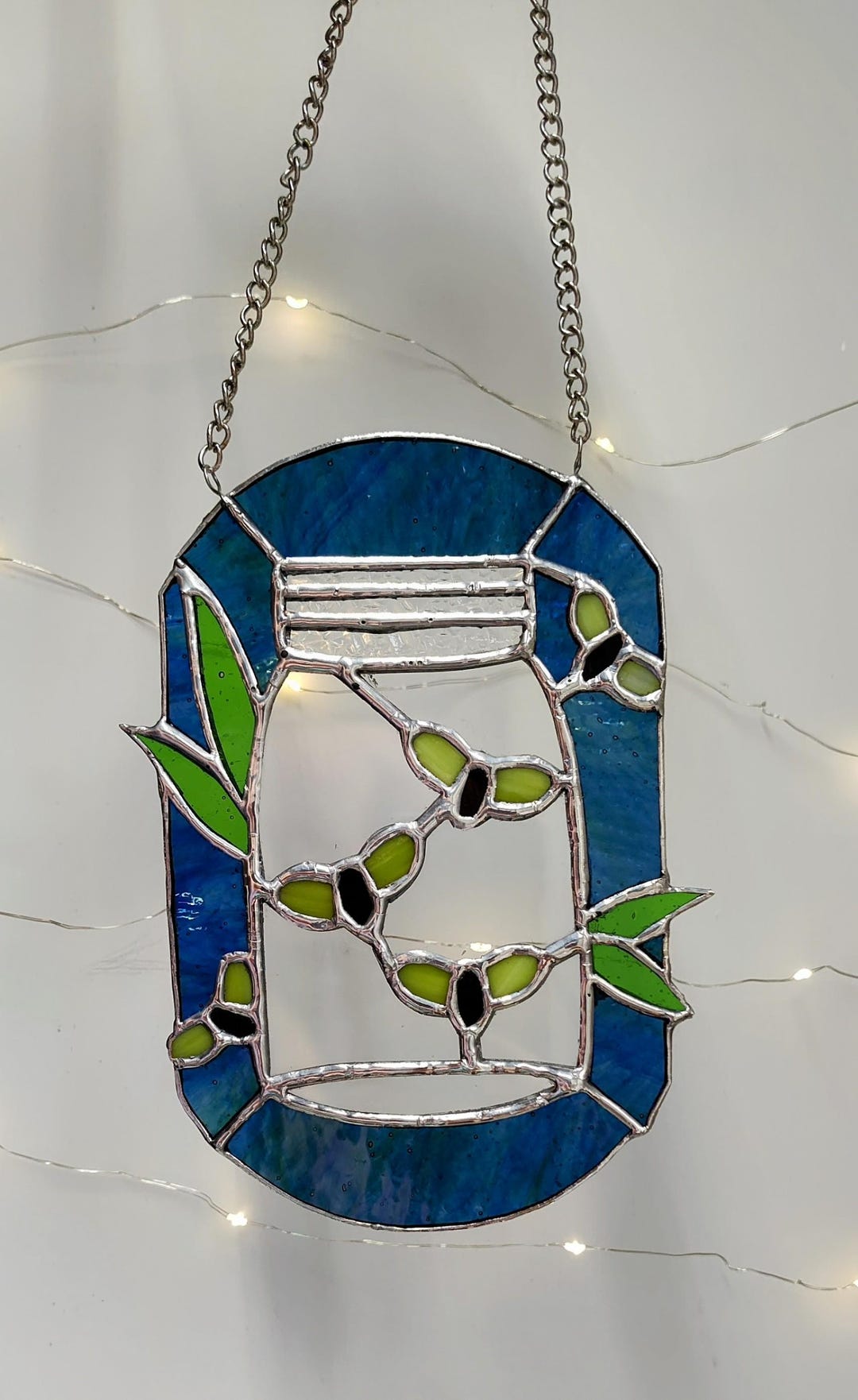 Firefly Stained Glass Window/wall Hanging. Suncatcher Garden Decor - Etsy
