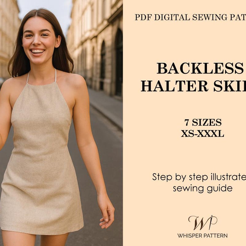Halter Dress Pattern - Etsy