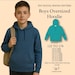 Basic Oversized Hoodie Sewing Pattern for Kids PDF | Boys Hoodie ...
