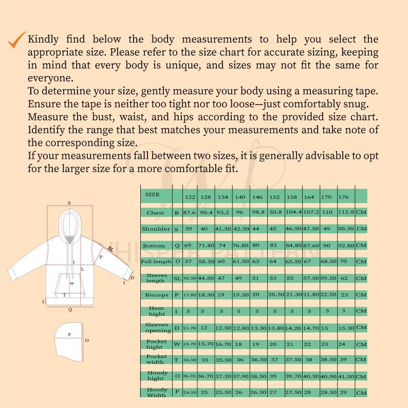 Basic Oversized Hoodie Sewing Pattern for Kids PDF | Boys Hoodie ...