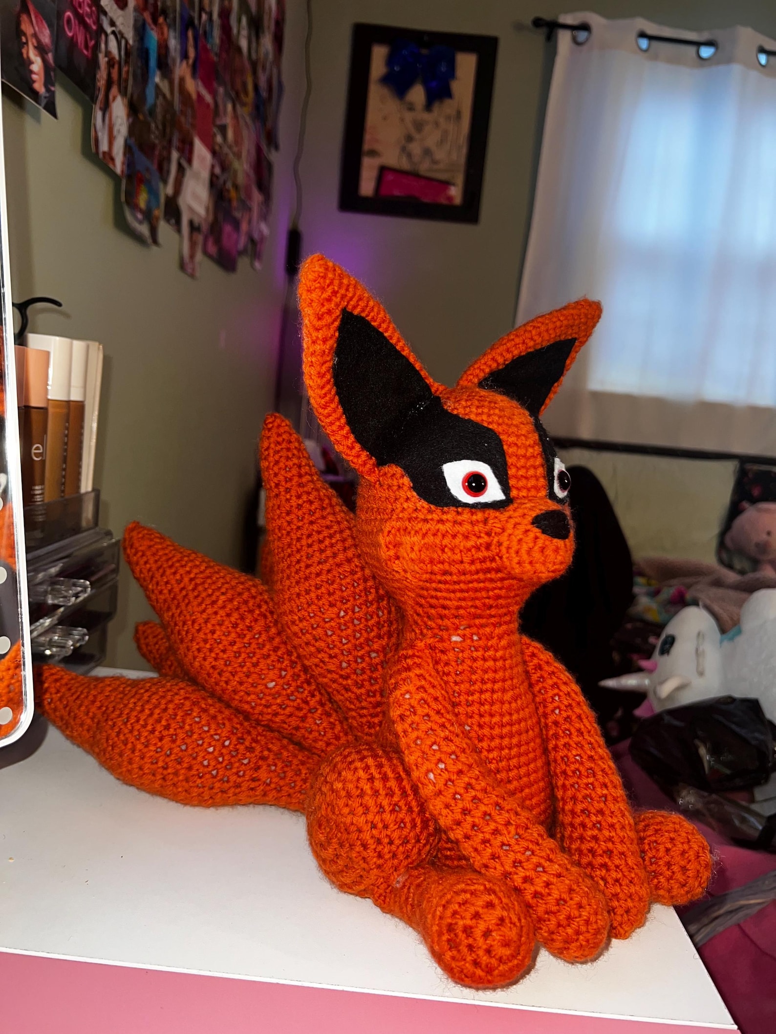 Nine-tailed Fox Kurama Crochet Doll. Speciality Item! - Etsy