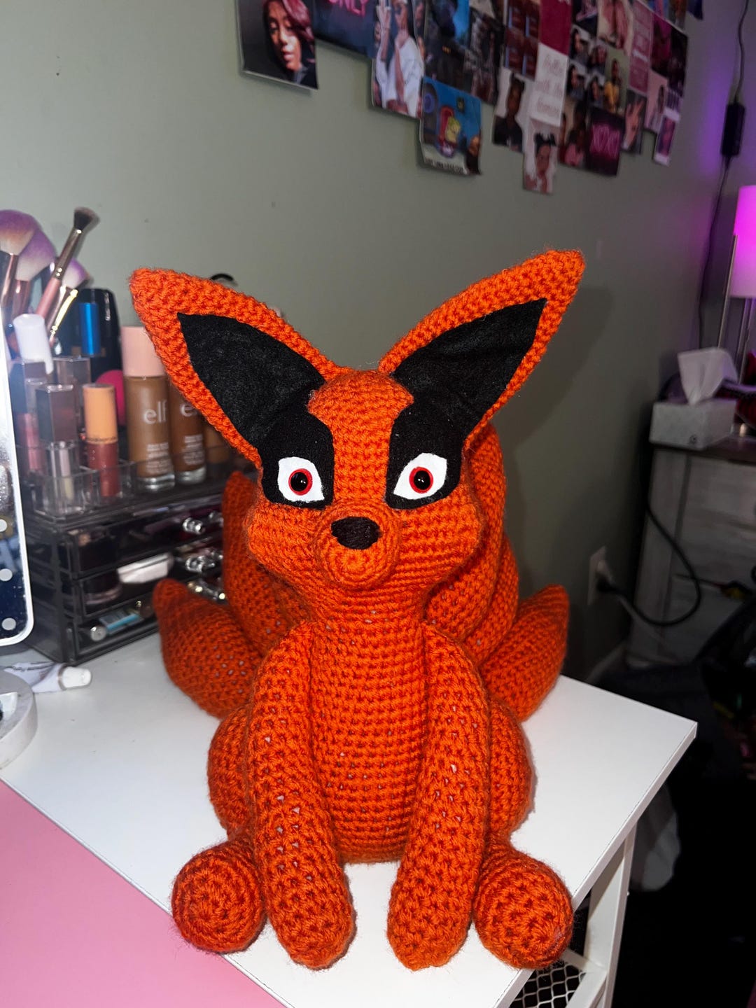 Nine-tailed Fox Kurama Crochet Doll. Speciality Item! - Etsy